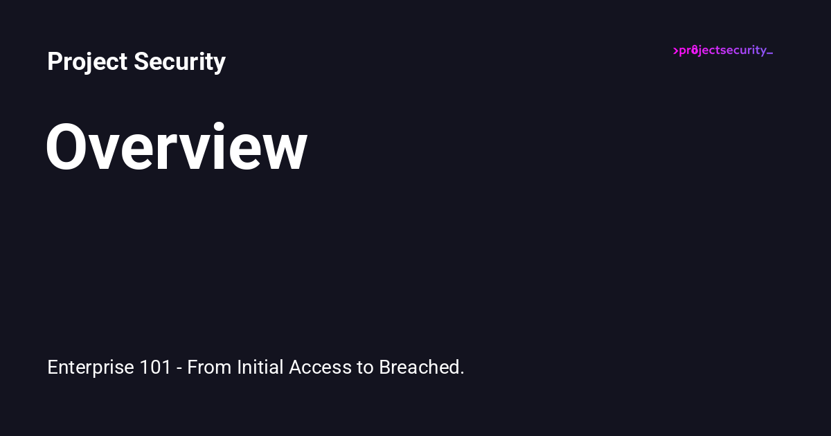 Overview - Project Security